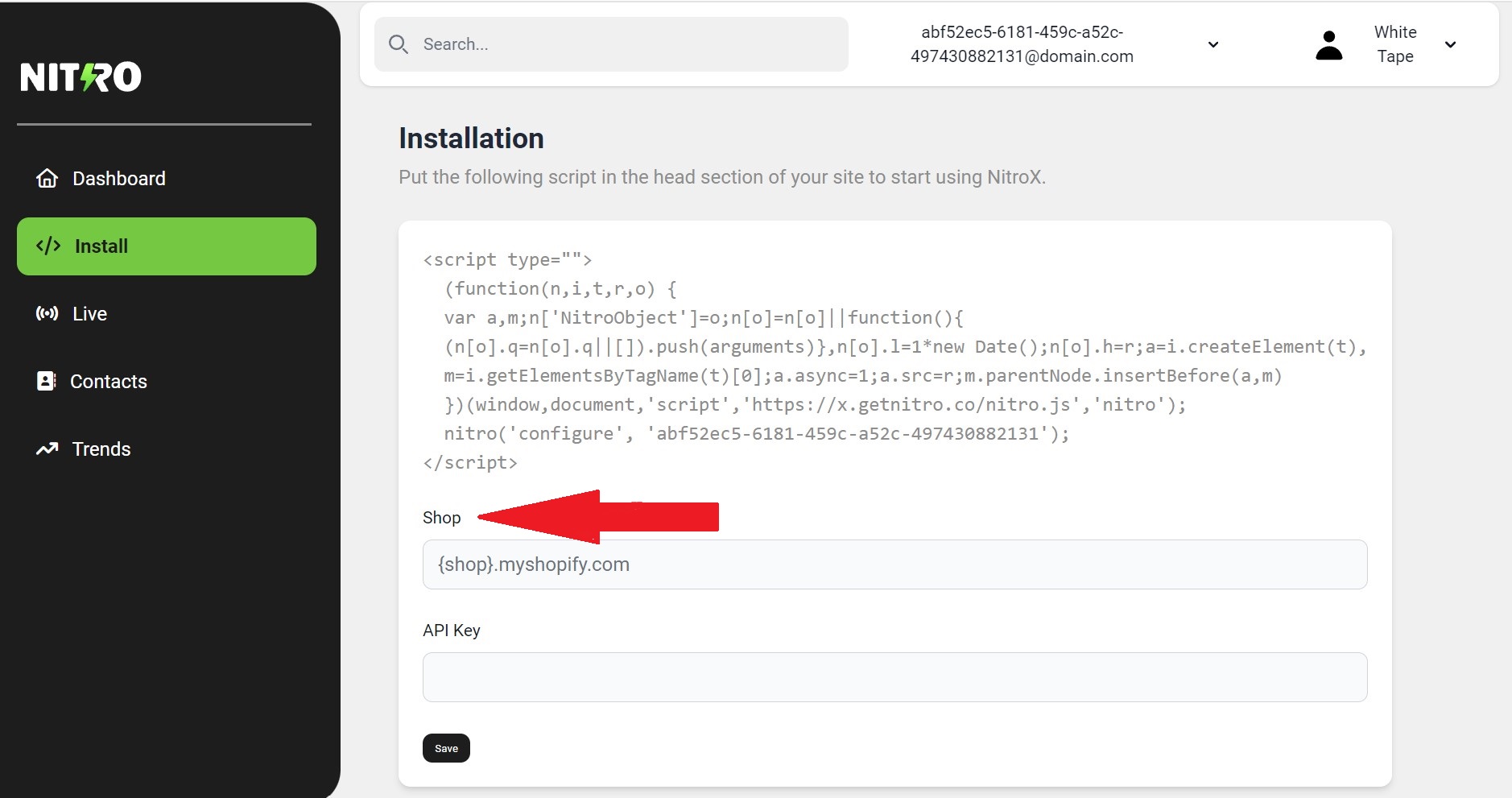 Shopify Custom App Install | Nitro